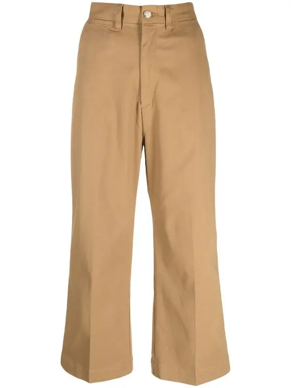 Ralph Lauren High-waisted Cropped Trousers - Neutrals