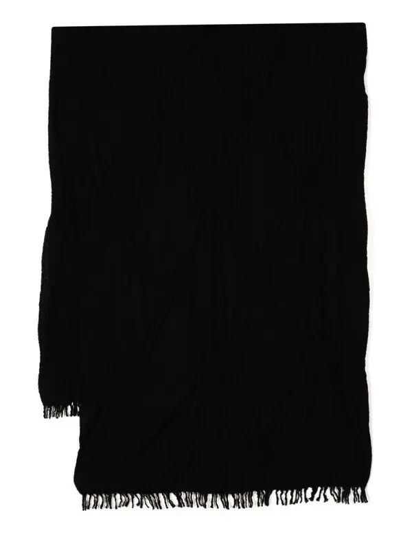 Y’s Wool Fringe-detail Scarf