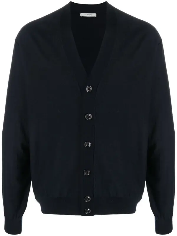 LEMAIRE V-neck Wool-blend Cardigan