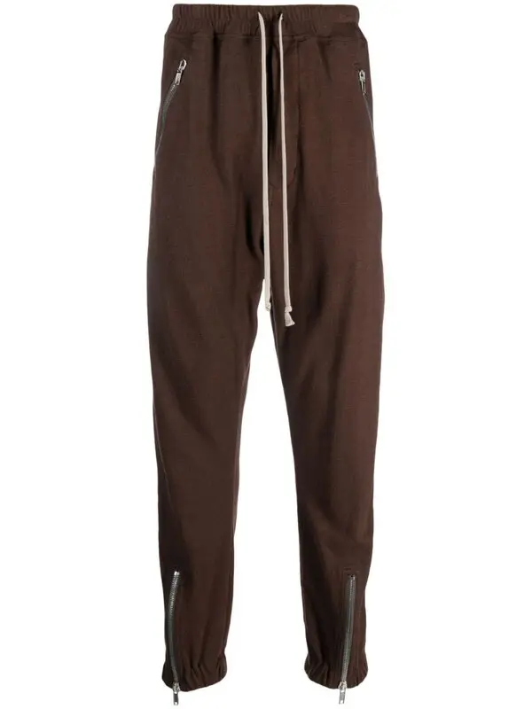 Rick Owens Drop-crotch Drawstring Tapered Trousers