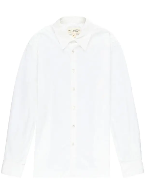 NILI LOTAN Raphael Cotton Shirt - White