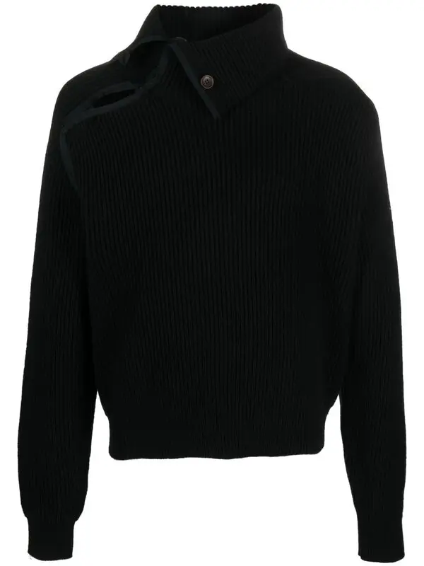 Jacquemus Asymmetric Ribbed-knit Jumper