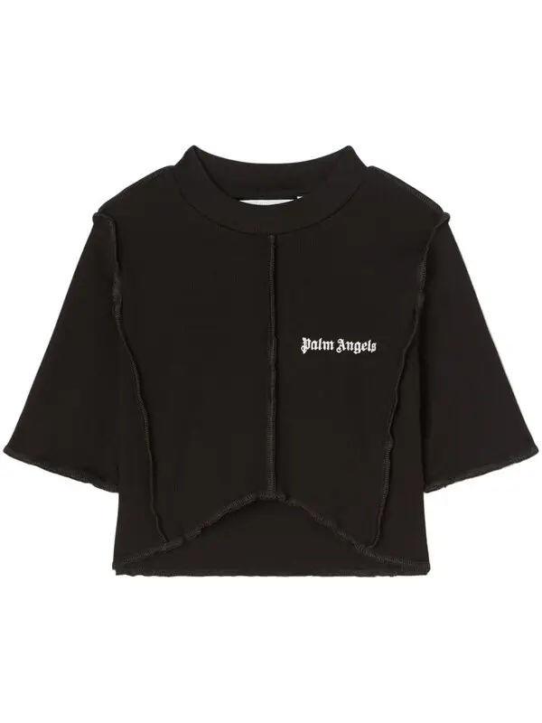 Palm Angels Logo-print Cropped Top