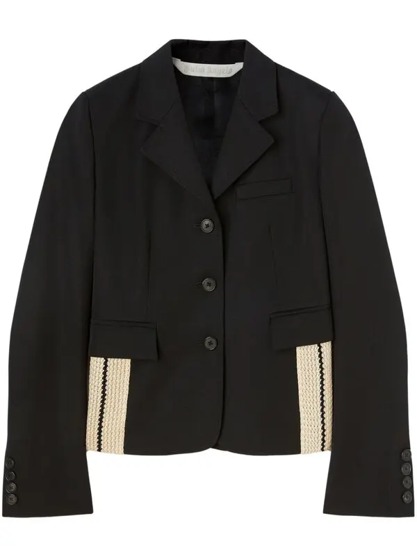 Palm Angels Side-embellished Fitted Blazer