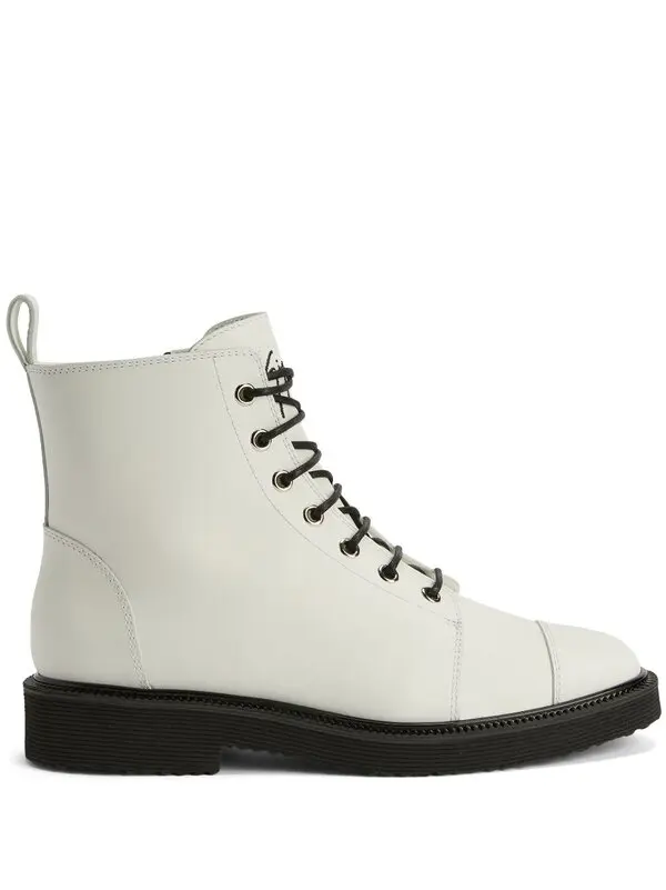 GIUSEPPE ZANOTTI Thora Lace-up Boots - White