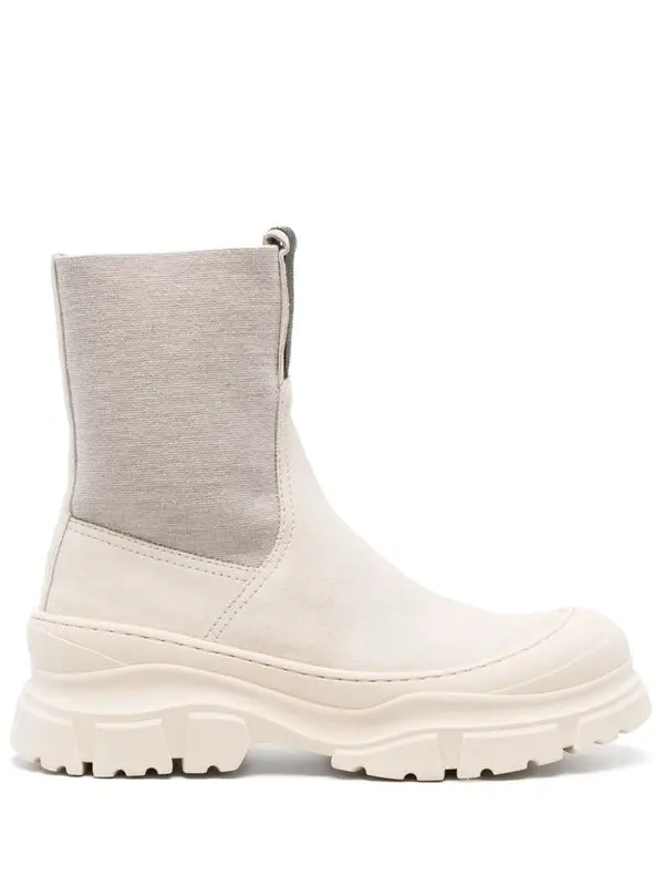 Brunello Cucinelli Monili-bead Panelled Ankle Boots