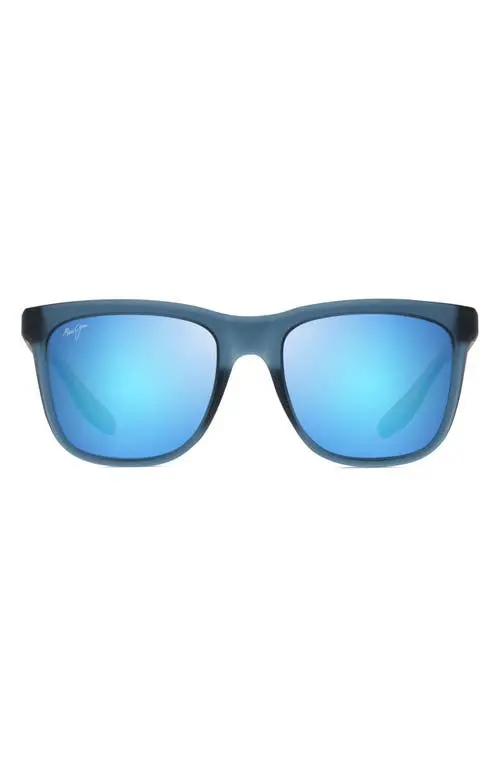 Maui Jim Pehu Polarized Square Sunglasses - Matte Navy