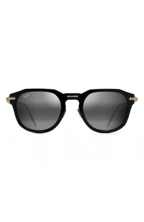 Maui Jim Alika 49mm Polarized Sunglasses - Black With Gold