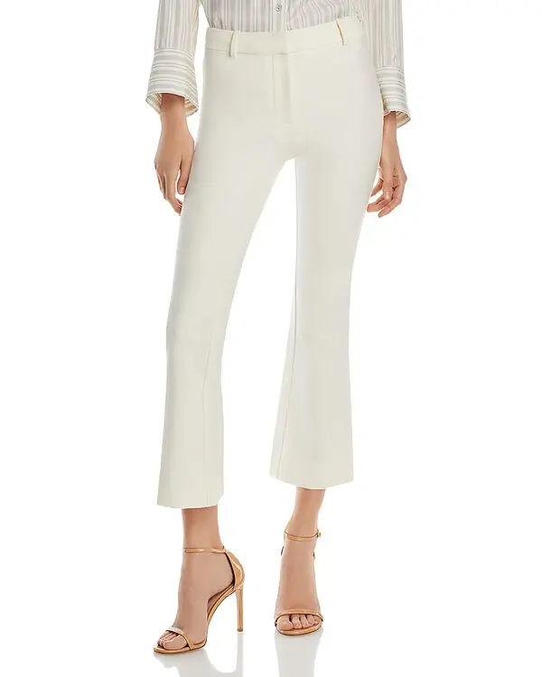 Derek Lam 10 Crosby Cropped Flared Pants - Soft White