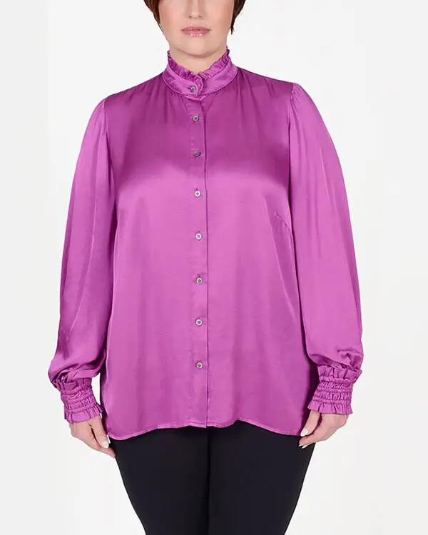 MAYES NYC Torie Ruffle Collar Blouse