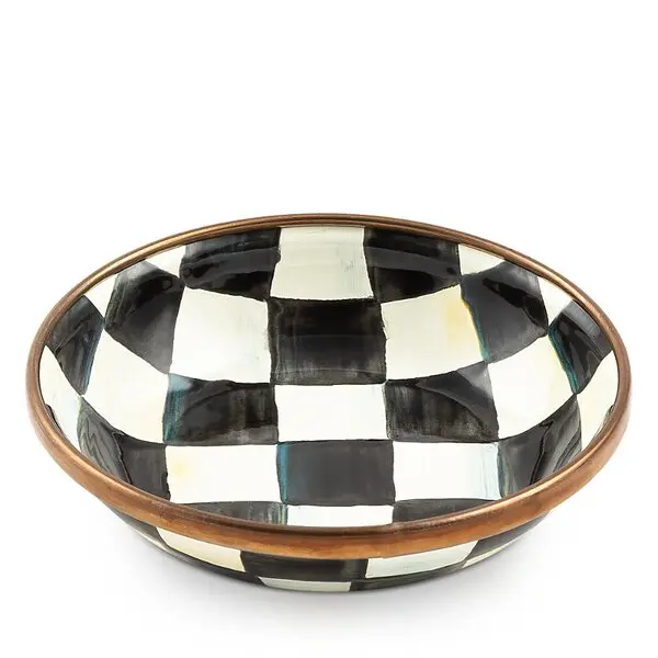 MACKENZIE-CHILDS Courtly Check Enamel Dipping Bowl