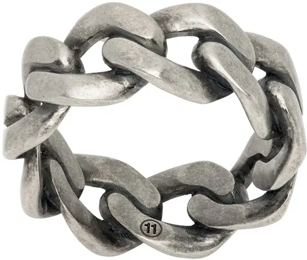 Maison Margiela Silver Chain Ring - 951 Silver | Editorialist