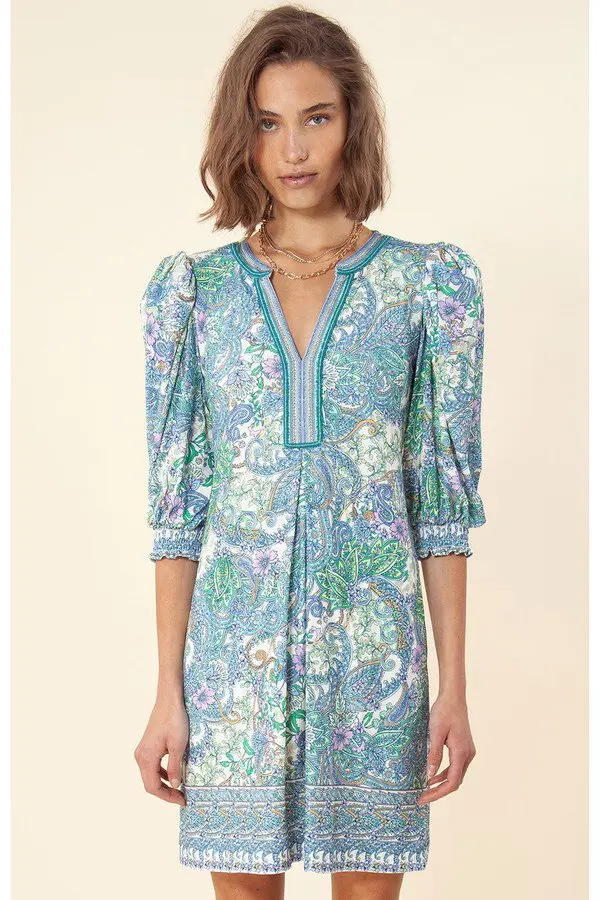 Hale Bob Allegra Beaded Jersey Dress