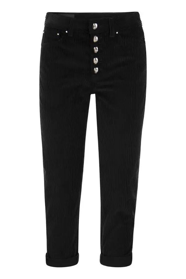 DONDUP Koons Loose-fitting Trousers - Black
