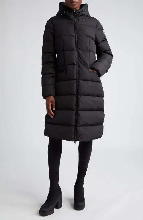 Moncler Avocette Hooded Down Coat - Black