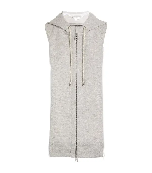 Veronica Beard Zip-up Hooded Dickey - Grey