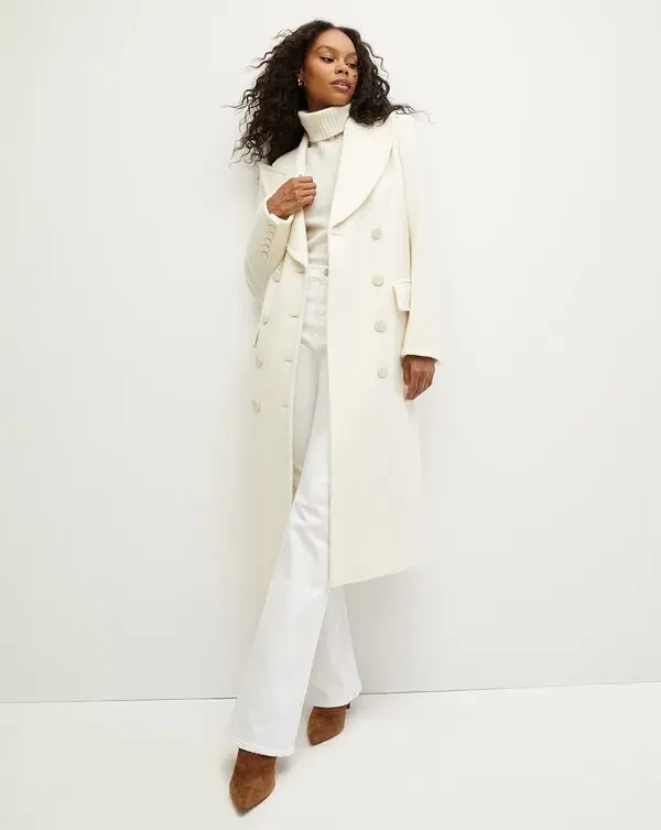 Veronica Beard Nalida Dickey Coat In Ivory - 50% Off | Editorialist