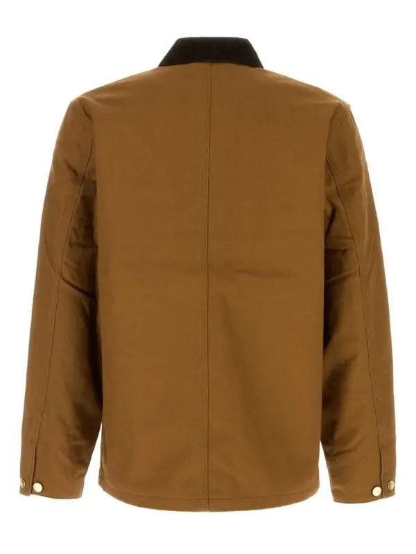 Carhartt Work In Progress Michigan Logo-patch Shirt Jacket - Brown
