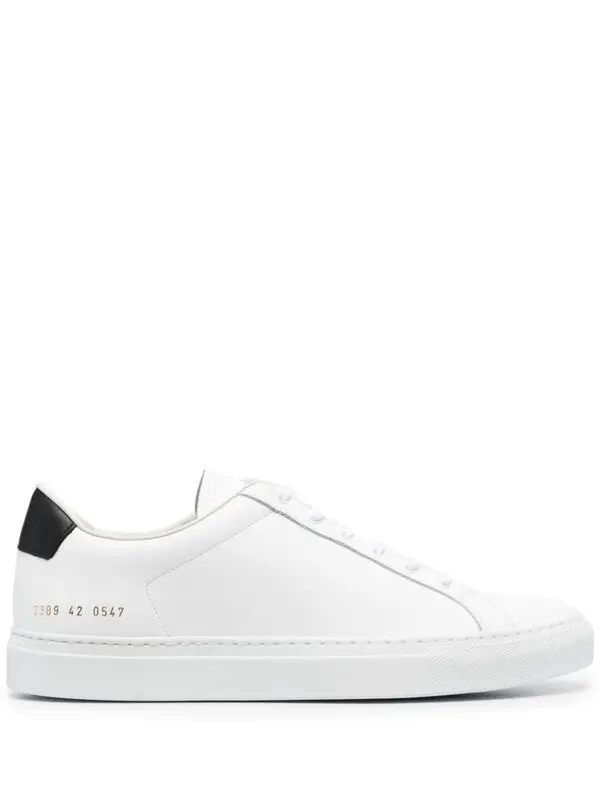 COMMON PROJECTS Retro Leather Sneakers - White