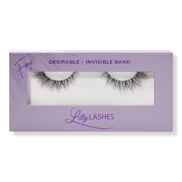 LILLY LASHES Desirable 3d Faux Mink Sheer Band Lashes - One-color
