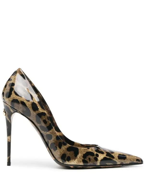 Dolce & Gabbana X Kim 110mm Leopard-print Pumps - Brown