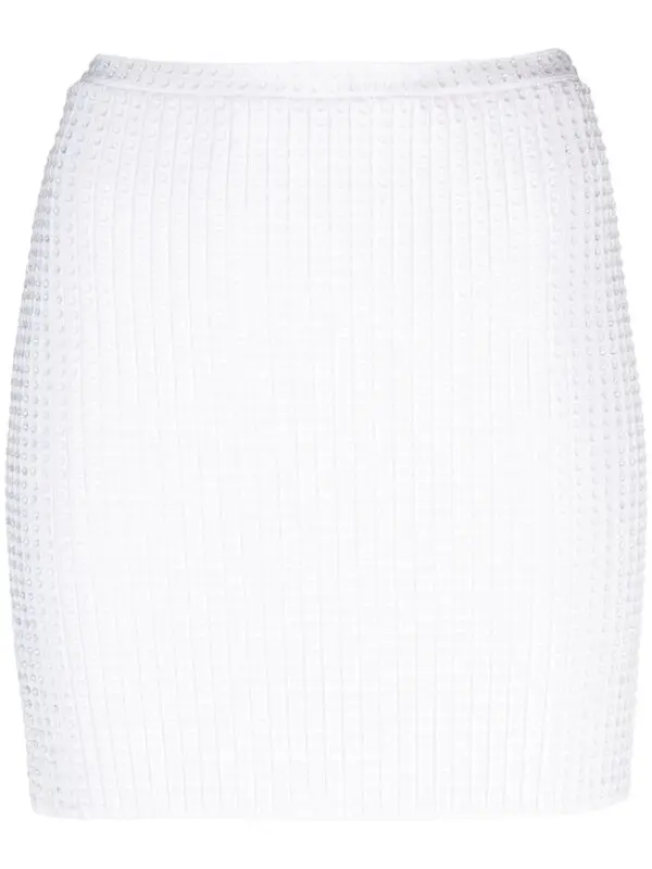 Alexander Wang Crystal-embellished High-waist Mini Skirt