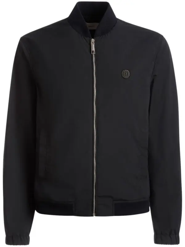 Bally Emblem Logo-patch Bomber Jacket - Blue | Editorialist