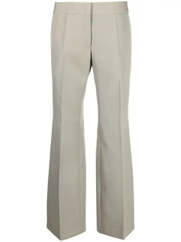 JIL SANDER Wide-leg Wool Tailored Trousers
