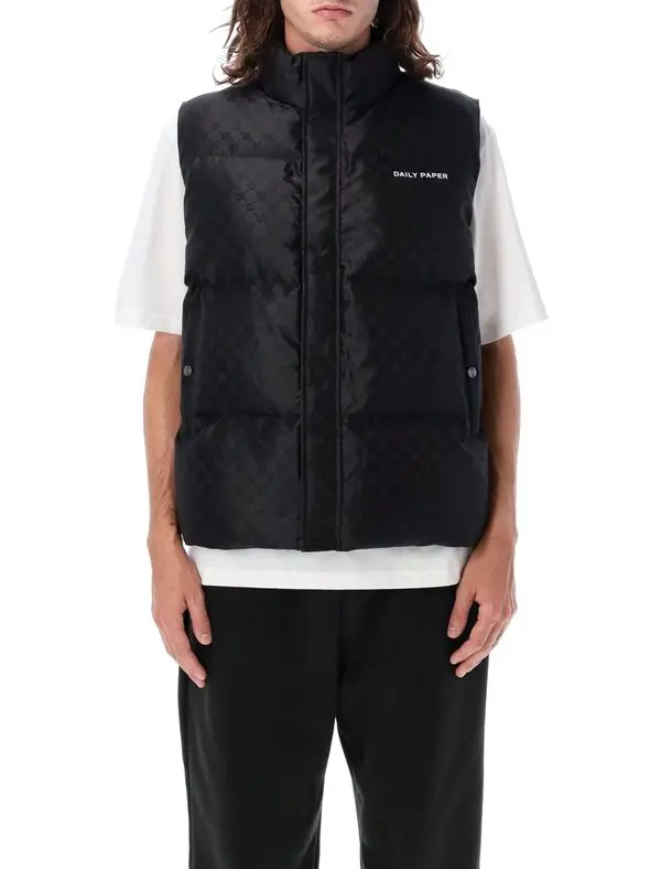 Buy DAILY PAPER Monogram Vest - Black At 33% Off | Editorialist