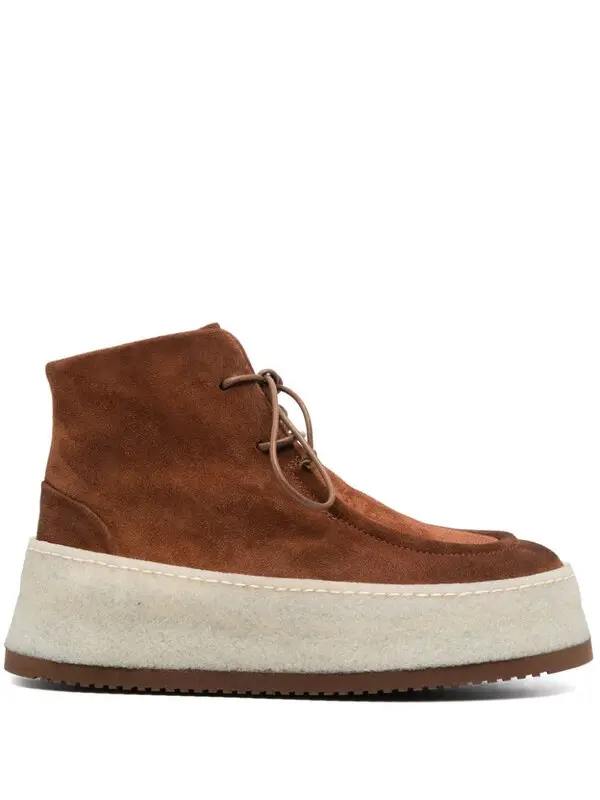Marsèll Lace-up Ankle Boots - Brown