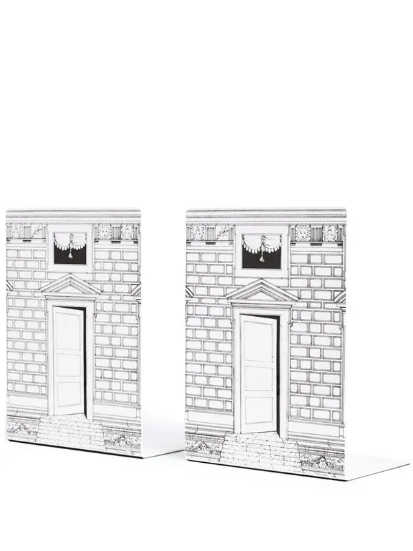 FORNASETTI Porta Hand-painted Bookends
