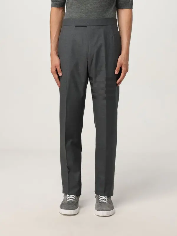 Thom Browne Straight Leg Pants - Charcoal