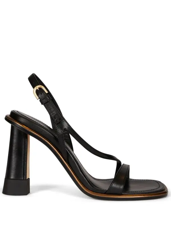 Etro Strappy Leather High Heel Sandals - Black