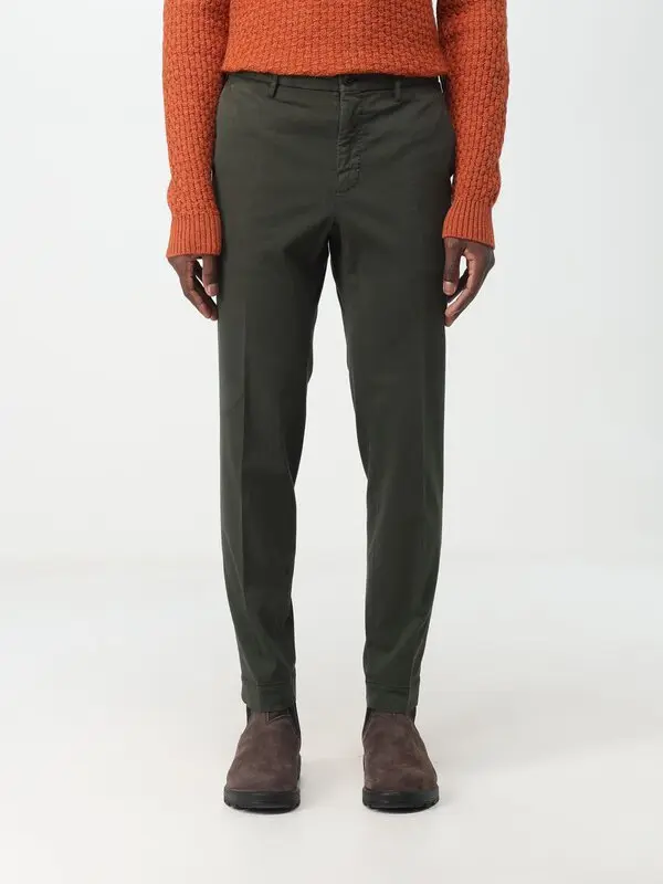 Incotex Trousers Flat Front - Green