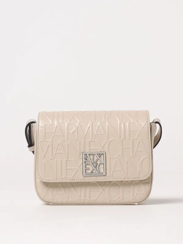 Armani Exchange Mini Embossed Bag - Yellow Cream