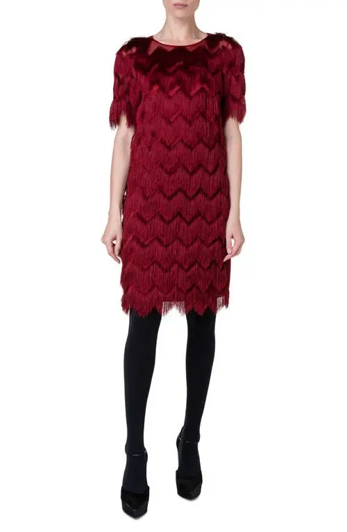Akris Zigzag Fringe Dress