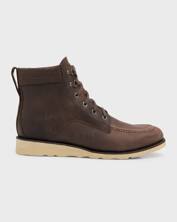 Peter Millar Alpine Descent Leather Hiking Boots