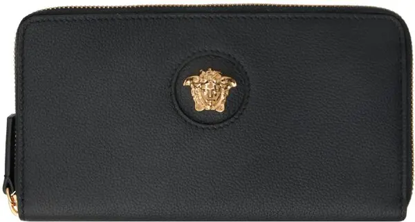 Versace Black 'La Medusa' Wallet Kvo41 Black Editorialist