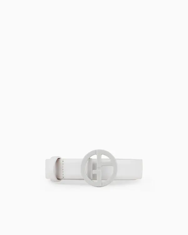 Giorgio Armani Leather Belt - Grey