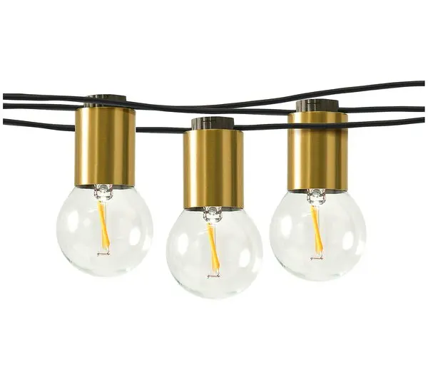 BRIGHTECH Glow Led 1w Retro Globe G40 2700k 28f String Lights
