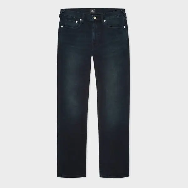 Paul Smith Slim-standard 'crosshatch Stretch' Jeans - Blue