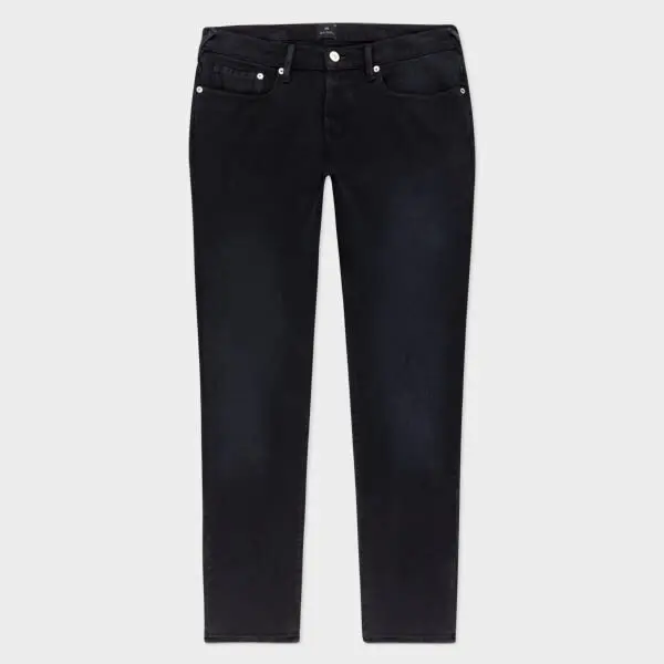 Paul Smith Tapered-fit Mid-wash Jeans - Black