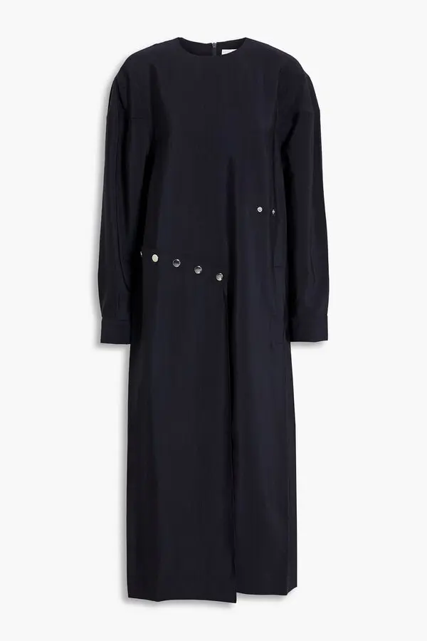 Tibi Asymmetric Woven Midi Dress