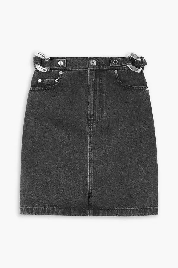 JW Anderson Chain-embellished Denim Mini Skirt