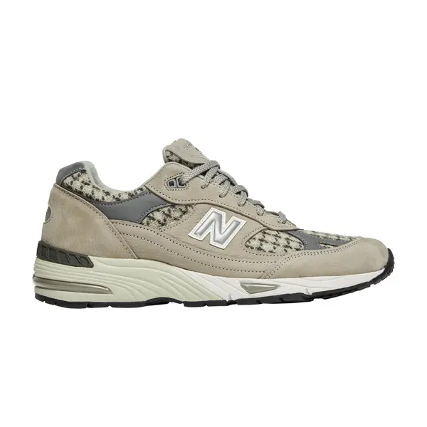 NEW BALANCE Harris Tweed X 991 Made In England Houndstooth Sneaker - Brown