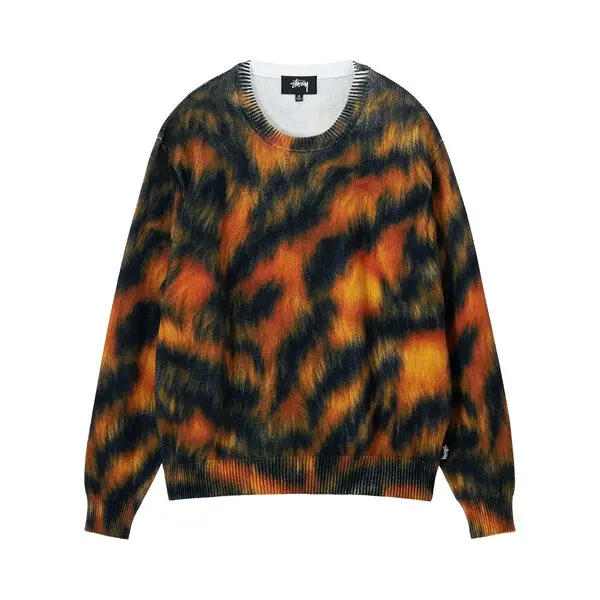 StÜssy Printed Fur Sweater
