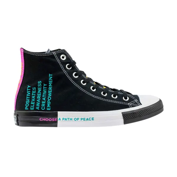 CONVERSE Chuck Taylor All Star High 'seek Peace' Sneaker - Black