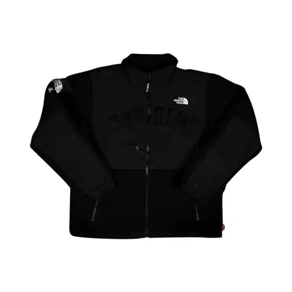 Supreme X The North Face Arc Logo Denali Fleece Jacket - Black 