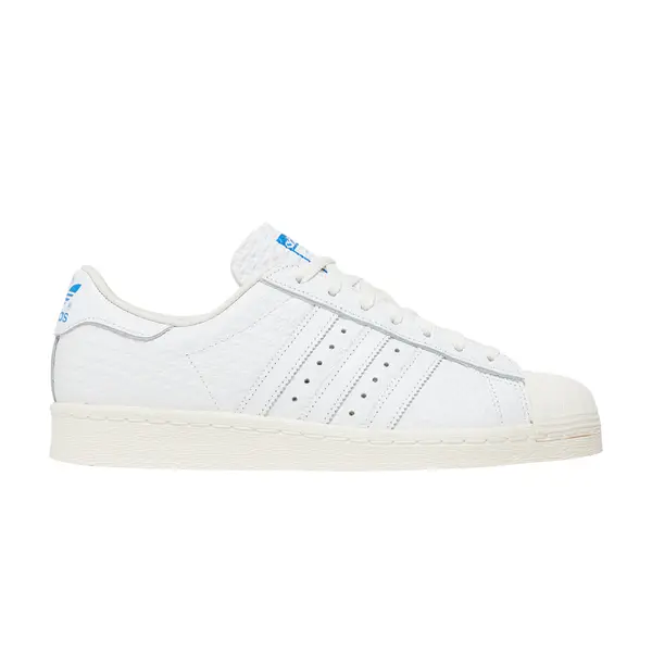 Adidas Superstar 82 Debossed Geometric Print Sneakers - White