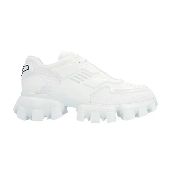 Prada Cloudbust Thunder Knit Sneakers - White